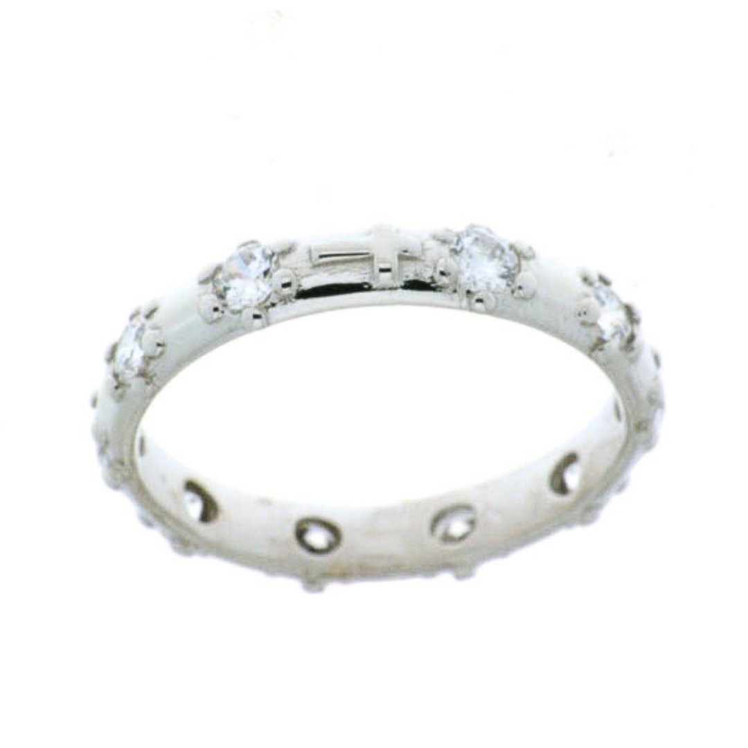 Sterling Silver Rosary Ring | Catholic Jewelry | Italian Made ...